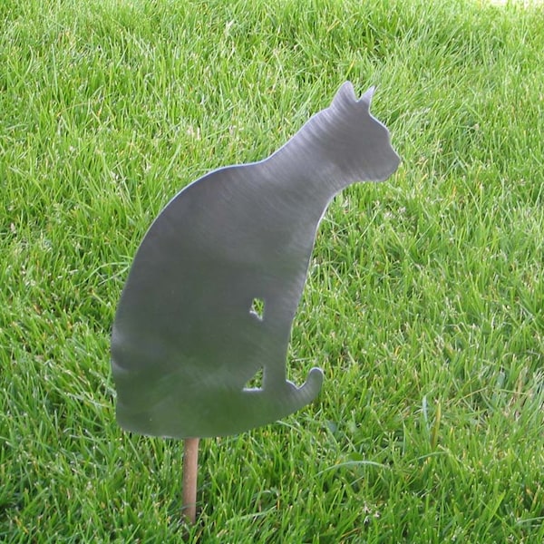 Metal Cat Yard Art - Etsy