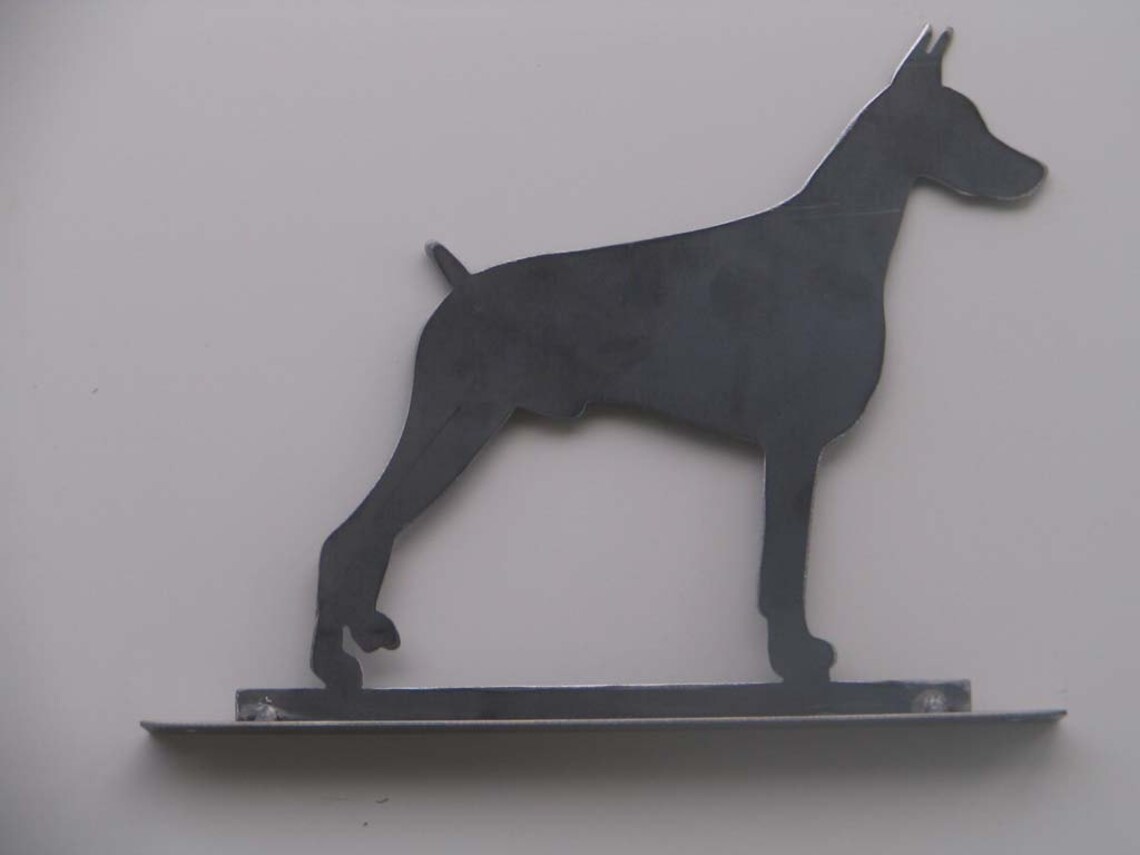 Doberman Pinscher Mailbox Topper Statue Metal Art - Etsy
