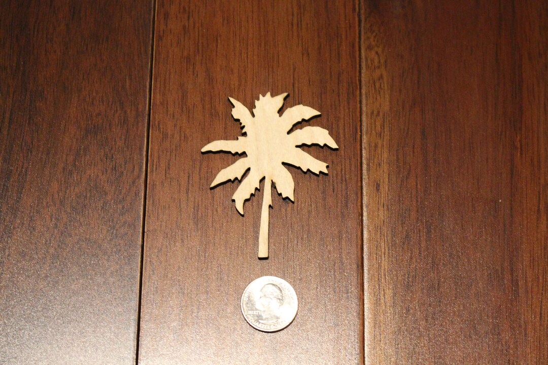 Palm Tree Tropical Island Wood Shape Supply Craft Home Art Store ...
