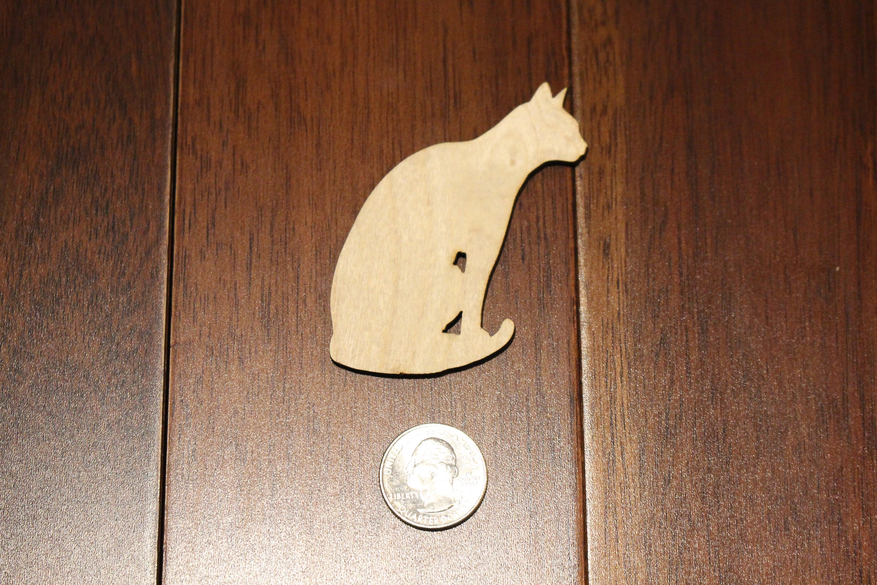 Cat Feline Wood Shape Supply Craft Home Art Store Ornament - Etsy