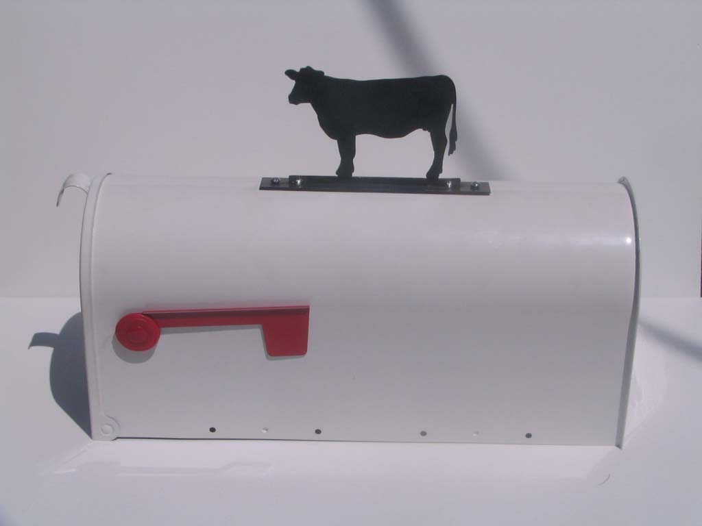 Cow Hereford Mailbox Topper Statue - Etsy