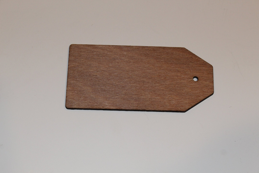 Wood Price Tag 5.0" X 1.4" Product Store Gift Holiday Name Tags ...