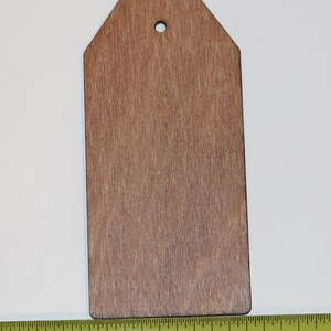 Wood Price Tag 5.0" X 1.4" Product Store Gift Holiday Name Tags ...