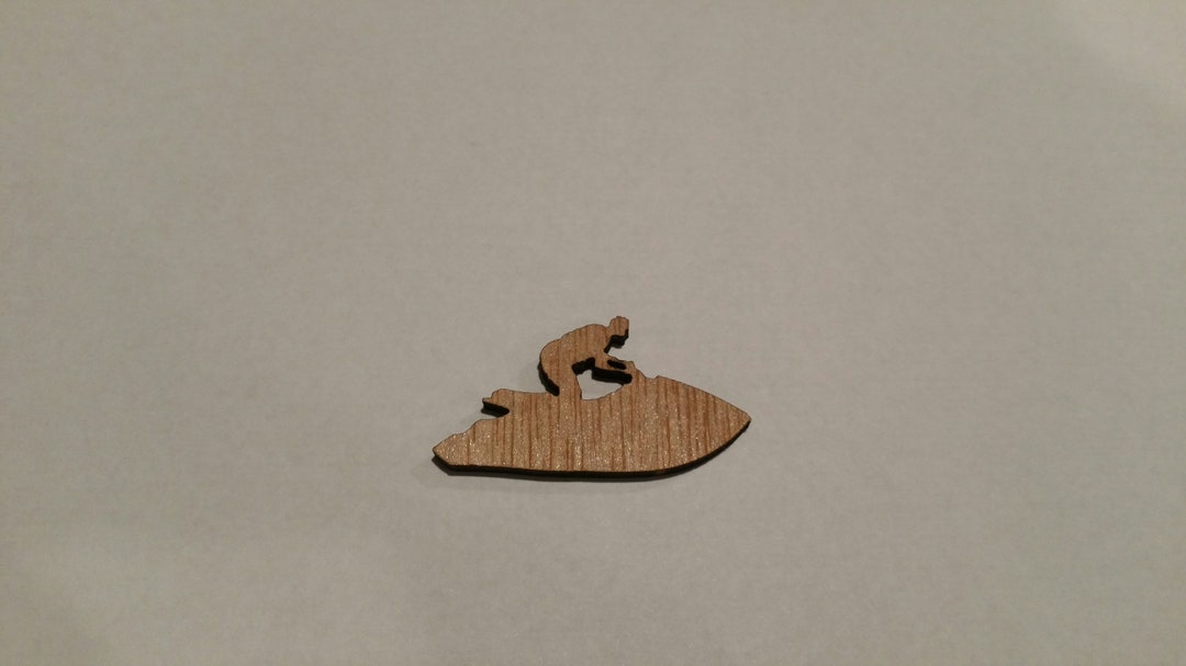 Jet Ski Laser Cut Wood 2.5mm Birch 1.5 - 10 Inch Arts Crafts Decoration ...
