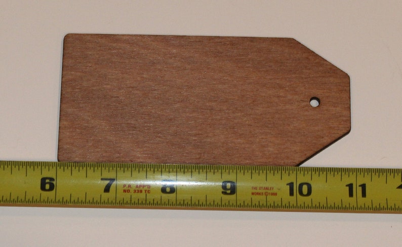 Wood Price Tag 5.0 x 1.4 Product store gift | Etsy
