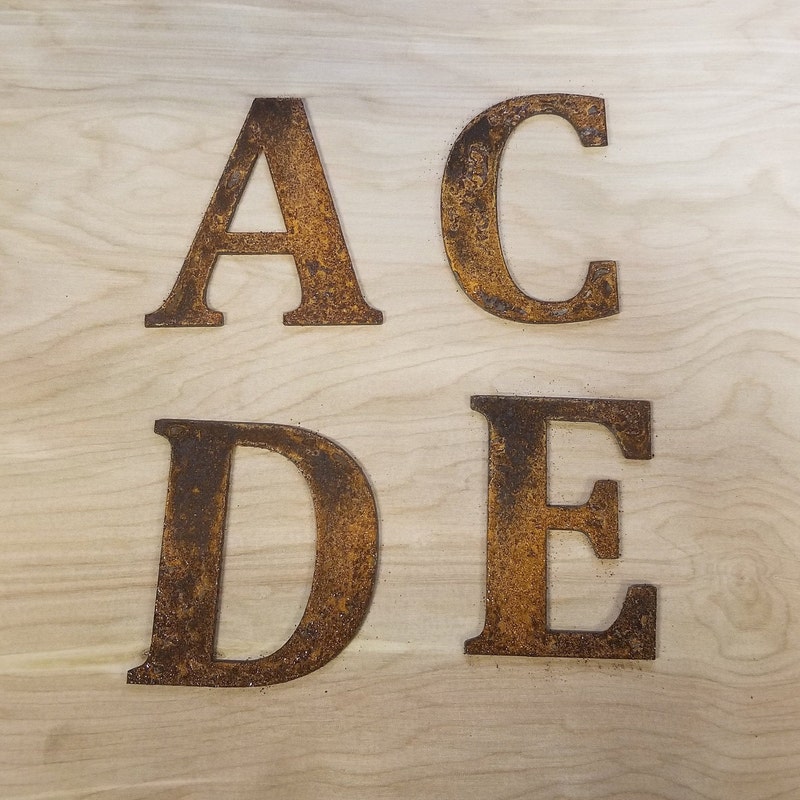 Metal Letters - Etsy