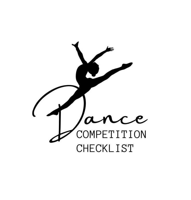 Dance Competition Checklist - Etsy