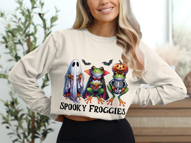 Spooky Froggies Png, Halloween Frog Clipart, Funny Ghost Pumpkin ...