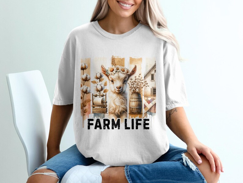 Rustic Goat PNG: Farm Life Sublimation Design (digital Download - Etsy