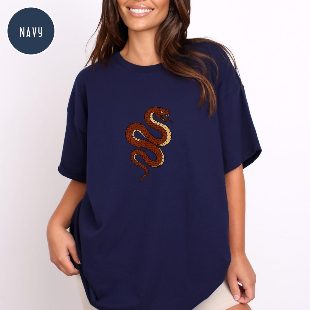 Comfort Colors Snake Shirt, Vintage-inspired Boho Tee, Feminist Girl ...