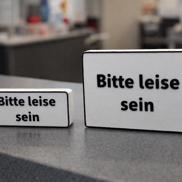 Leise bitte schilder - Etsy.de