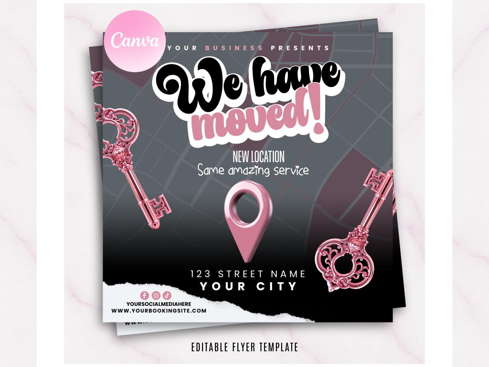 We Have Moved Flyer, New Address Business Flyer, Store Location Flyer ...