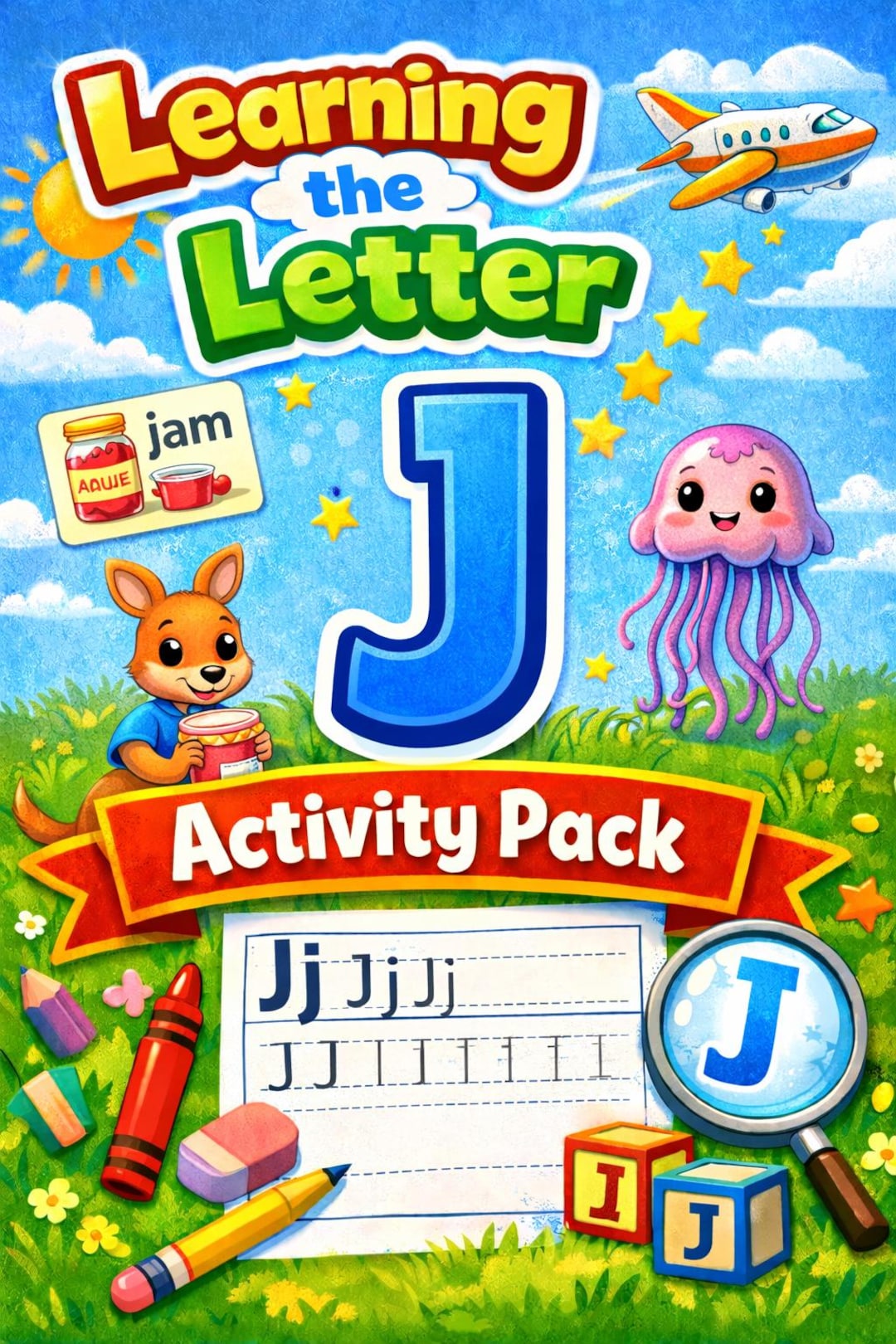 Letter J Learning Pack – 5 Printable Alphabet Worksheets for Preschool ...