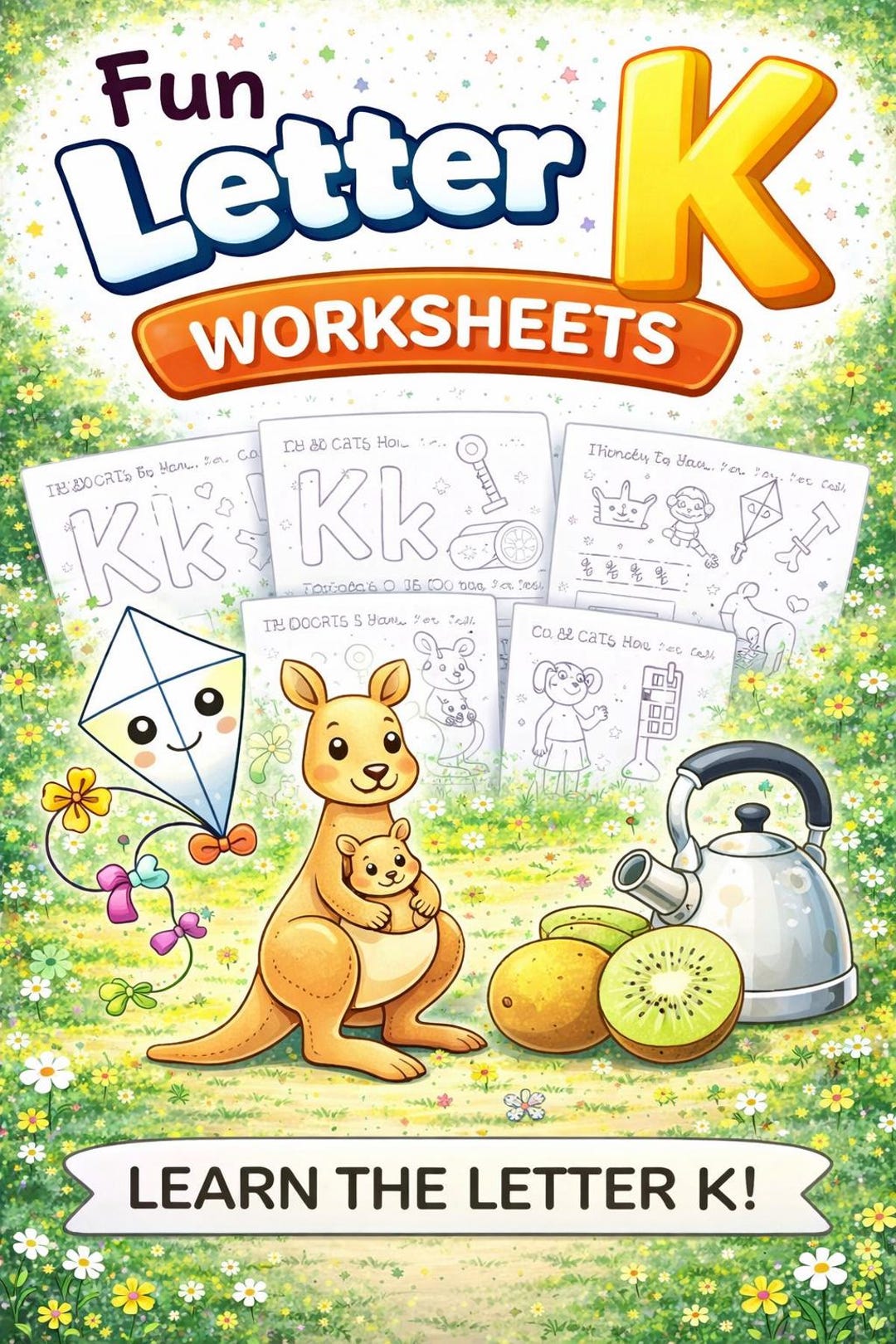 Letter K Learning Pack – 5 Printable Alphabet Worksheets for Preschool ...