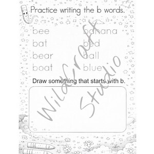 Letter B Learning Pack – 5 Printable Alphabet Worksheets for Preschool ...