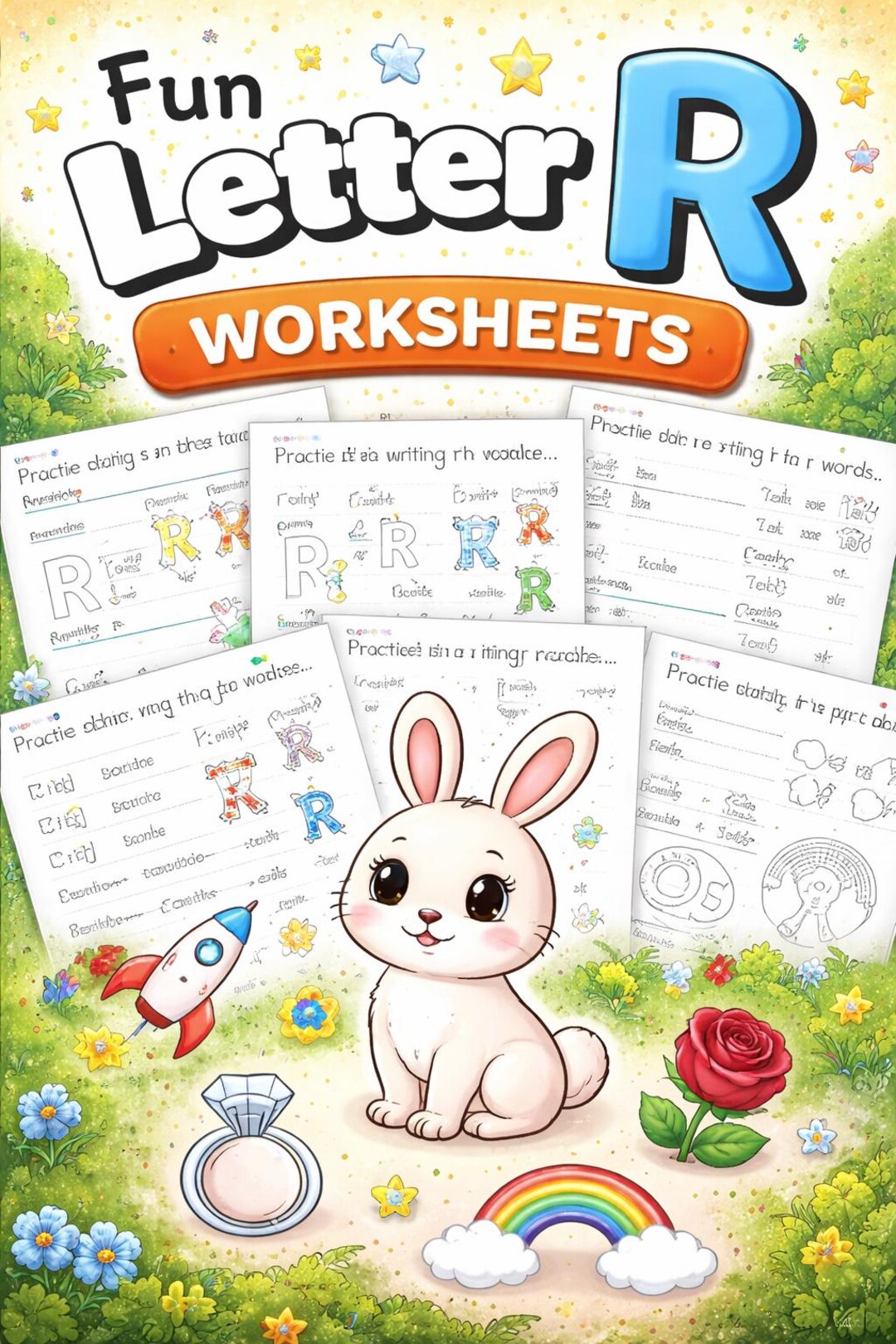 Letter R Learning Pack – 5 Printable Pages for Preschool & Kindergarten ...