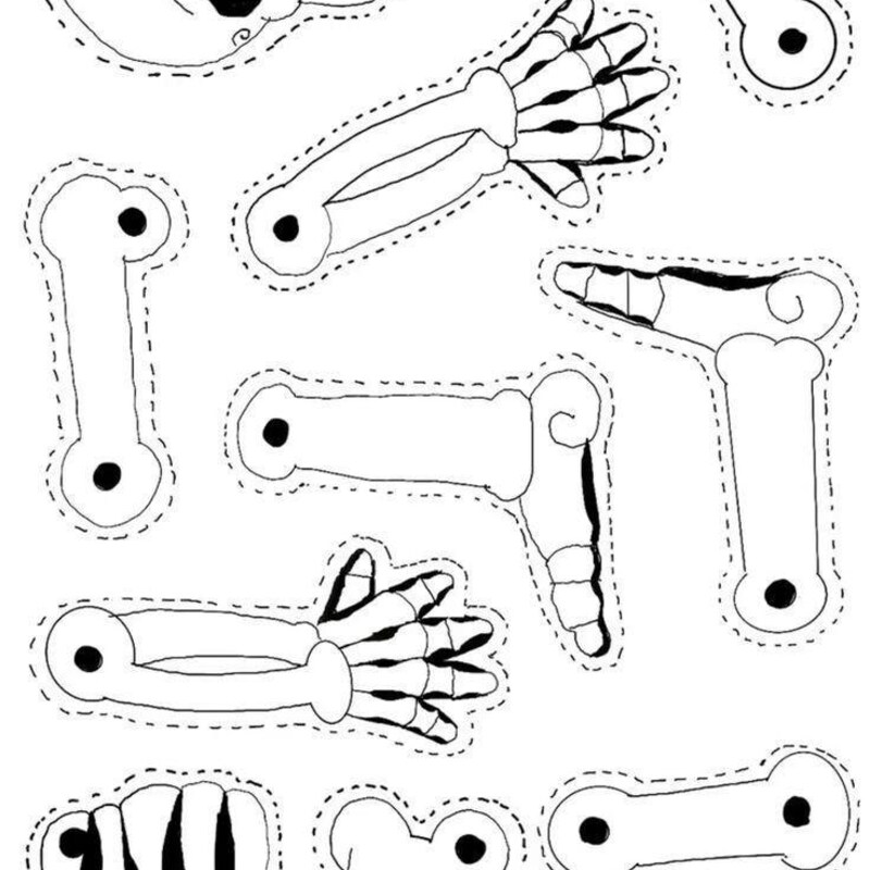 Skeleton Bones Cutout - Etsy