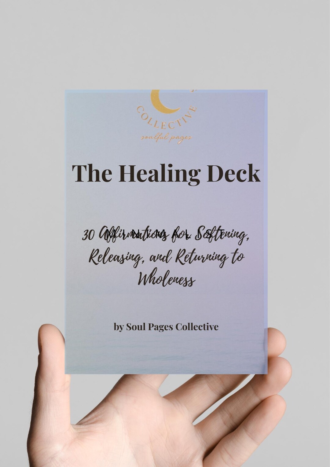 The Healing Deck | Printable Affirmation Cards | 30 Gentle Prompts for ...