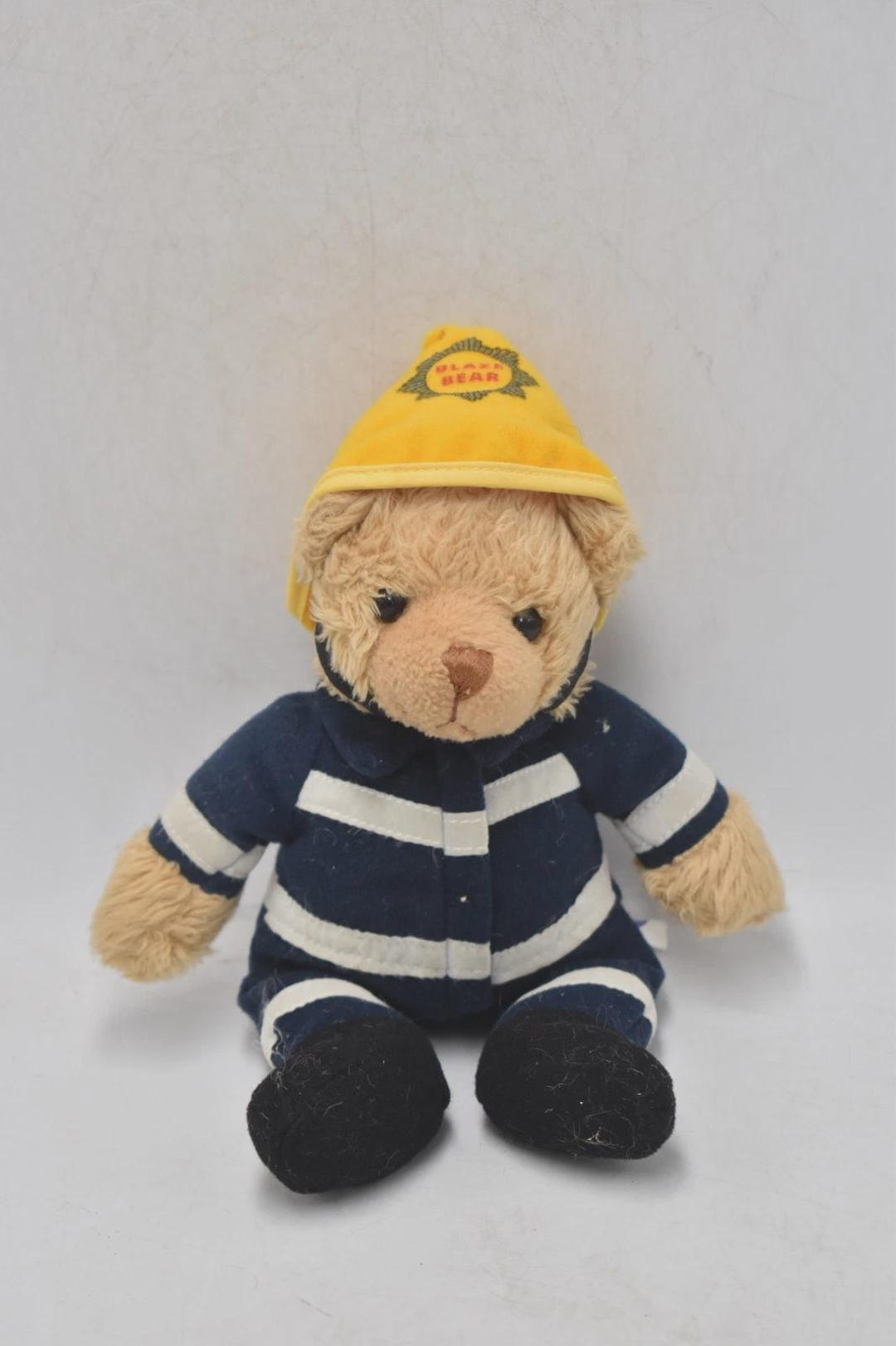 Vintage Blaze Bear UK Fire Fighter Mascot Teddy Bear Soft Plush Toy ...