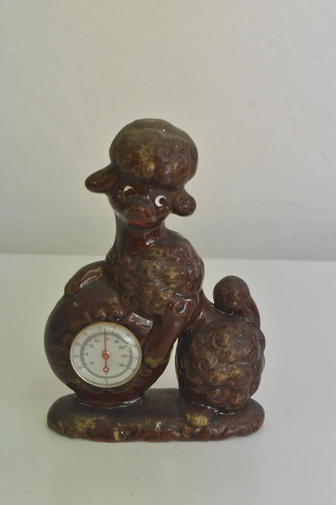 Vintage Ceramic Poodle Thermometer – Kitsch Poodle Ornament – 16cm - Etsy