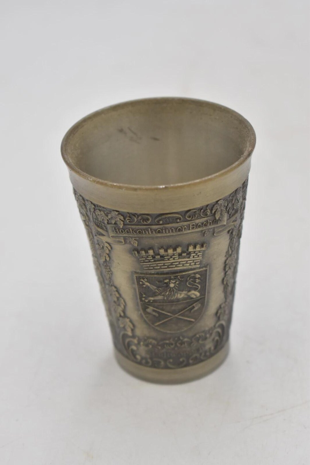 Vintage Zinn Becker Stuttgart German Pewter Wine Cup Shot Glass ...
