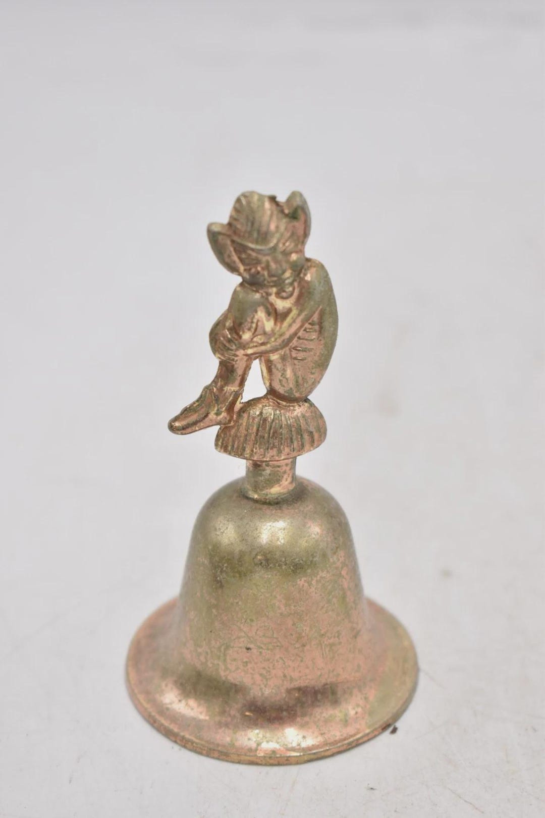 Vintage Brass Cornish Pixie Bell 10cm - Etsy