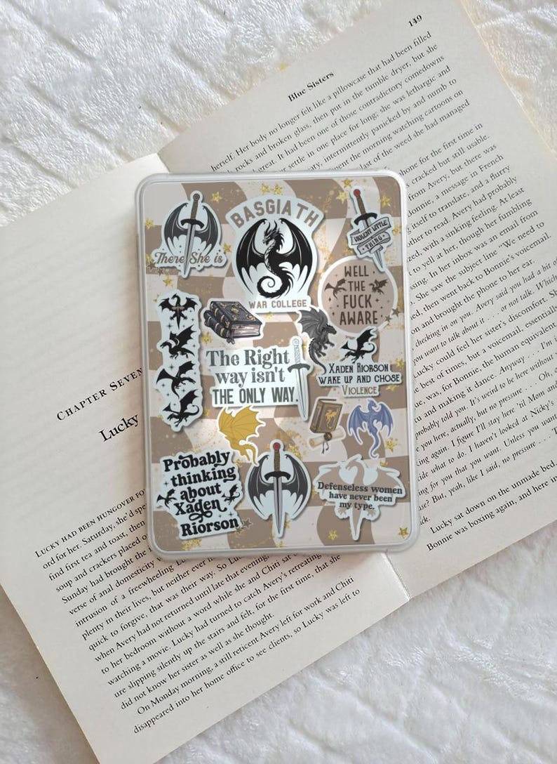 Printable Fourth Wing Sticker Kindle Insert- Digital Download- - Etsy