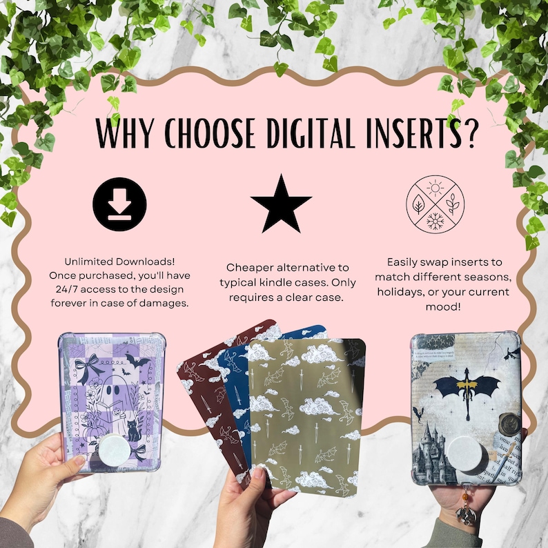 Kindle Insert-bookish Printable Insert - Instant Download- Paper-white, Basic, Scribe, Oasis - Etsy