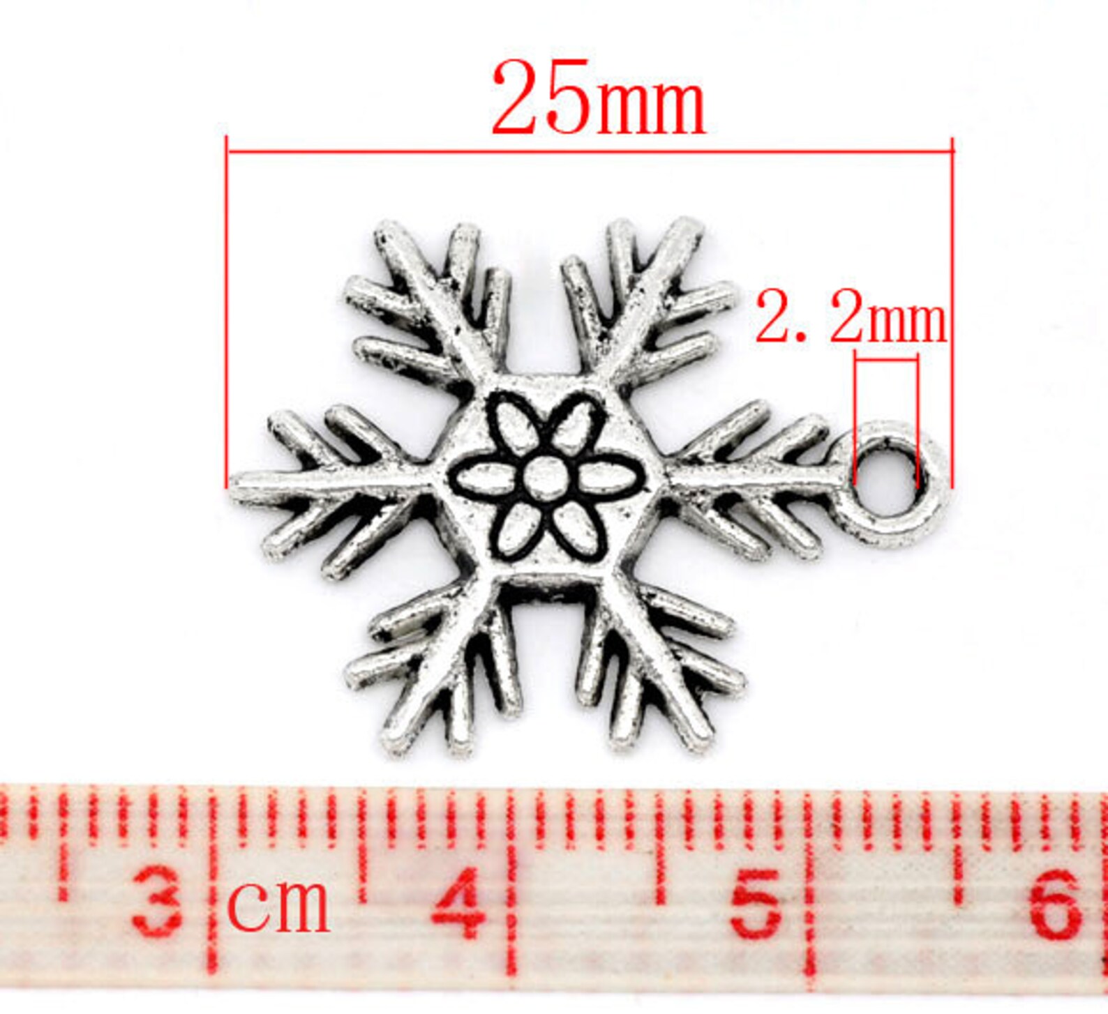 Snowflake Charms/snowflake Christmas Jewelry DIY/ Christmas - Etsy