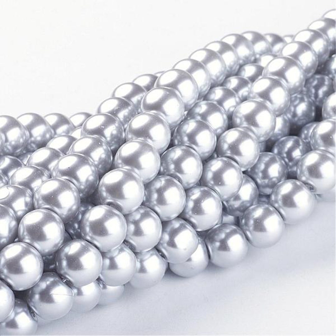 Grade AAA Quality Glass Silver Pearls, Faux Pearls, Imitation Pearls ...