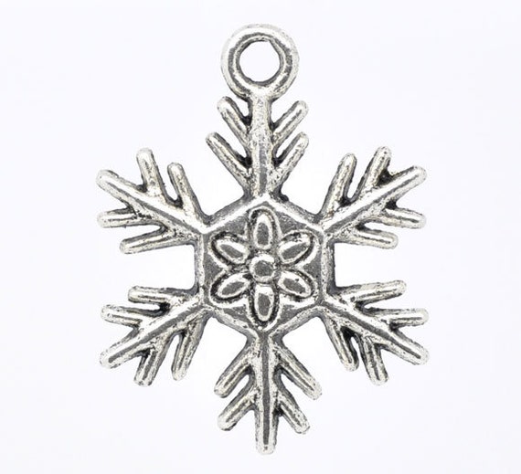 Snowflake Charms/snowflake Christmas Jewelry DIY/ Christmas - Etsy