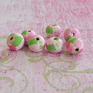 8mm/10mm Handmade Polymer Clay Beads, Round Fimo Beads, Handmade Beads ...