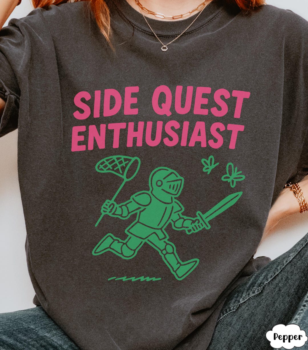 Side Quest Enthusiast Comfort Colors T-shirt, Gamer and RPG Nerd Gift ...