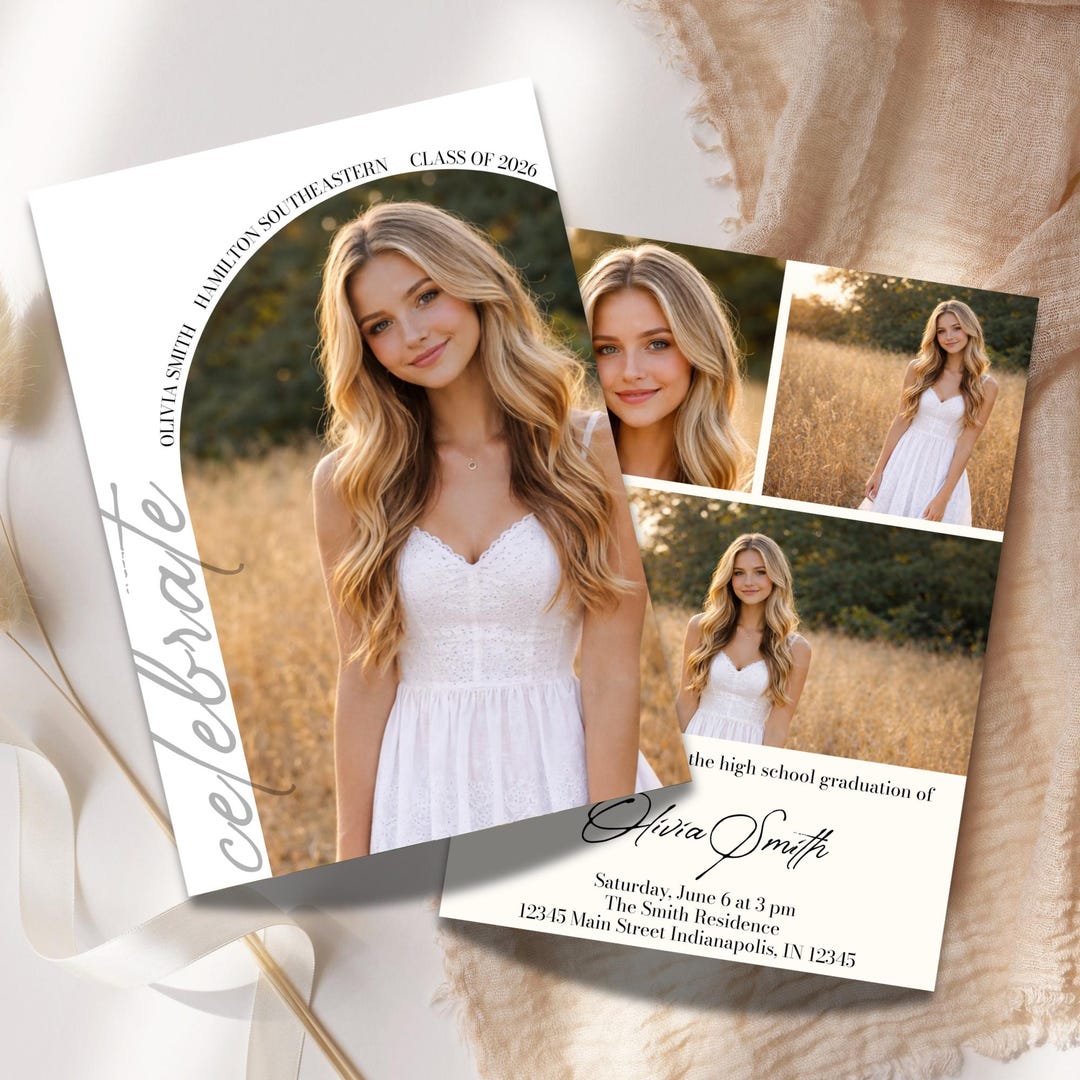 Graduation Party Invitation | Open House | Celebration | Photo Invite ...