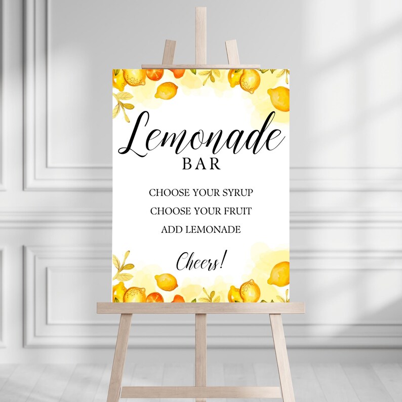 Lemonade Bar Sign | Graduations | Weddings | Parties - Etsy