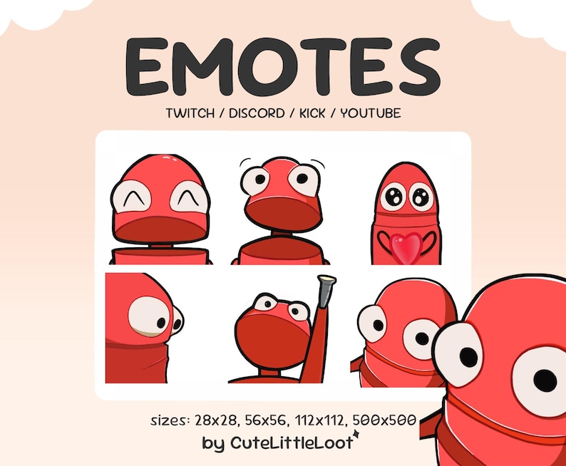 Red R.E.P.O Emotes Pack: 6 Twitch/discord Streamer Emojis - Etsy