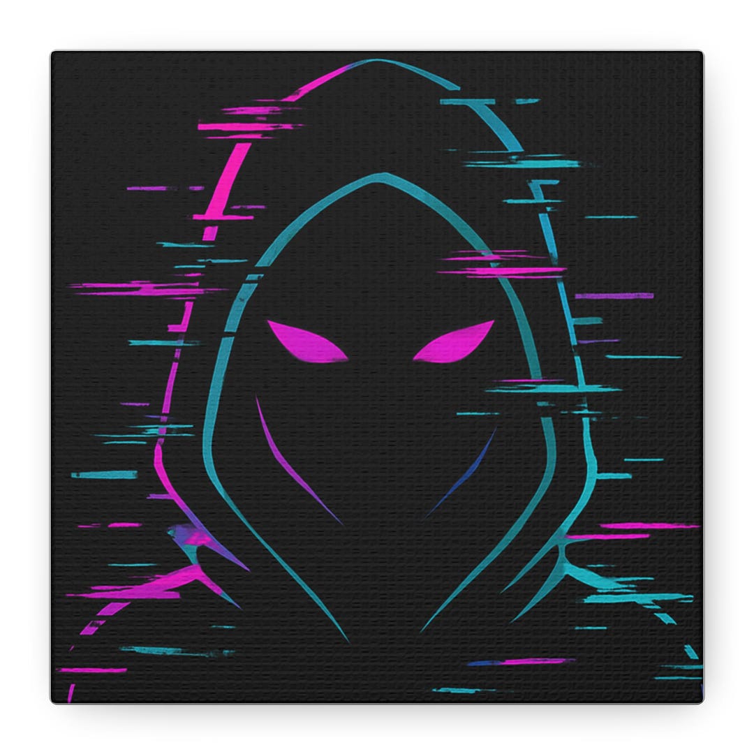 Shadow Surge: Neon Legends Collection, Cyberpunk Wall Decor, Modern ...
