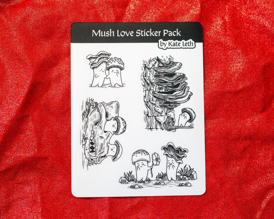 Mush Love Sticker Pack Sheet - Etsy