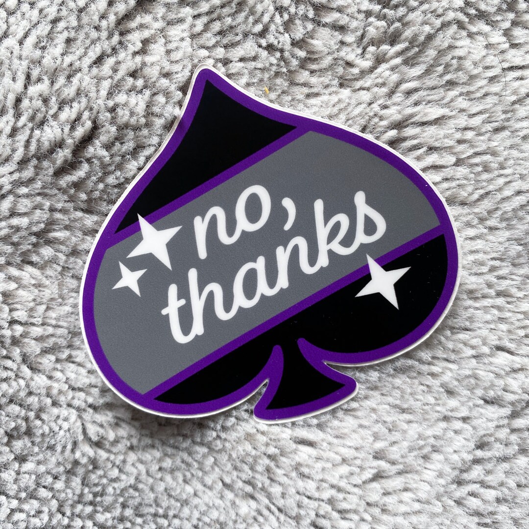 No Thanks Sticker - Etsy