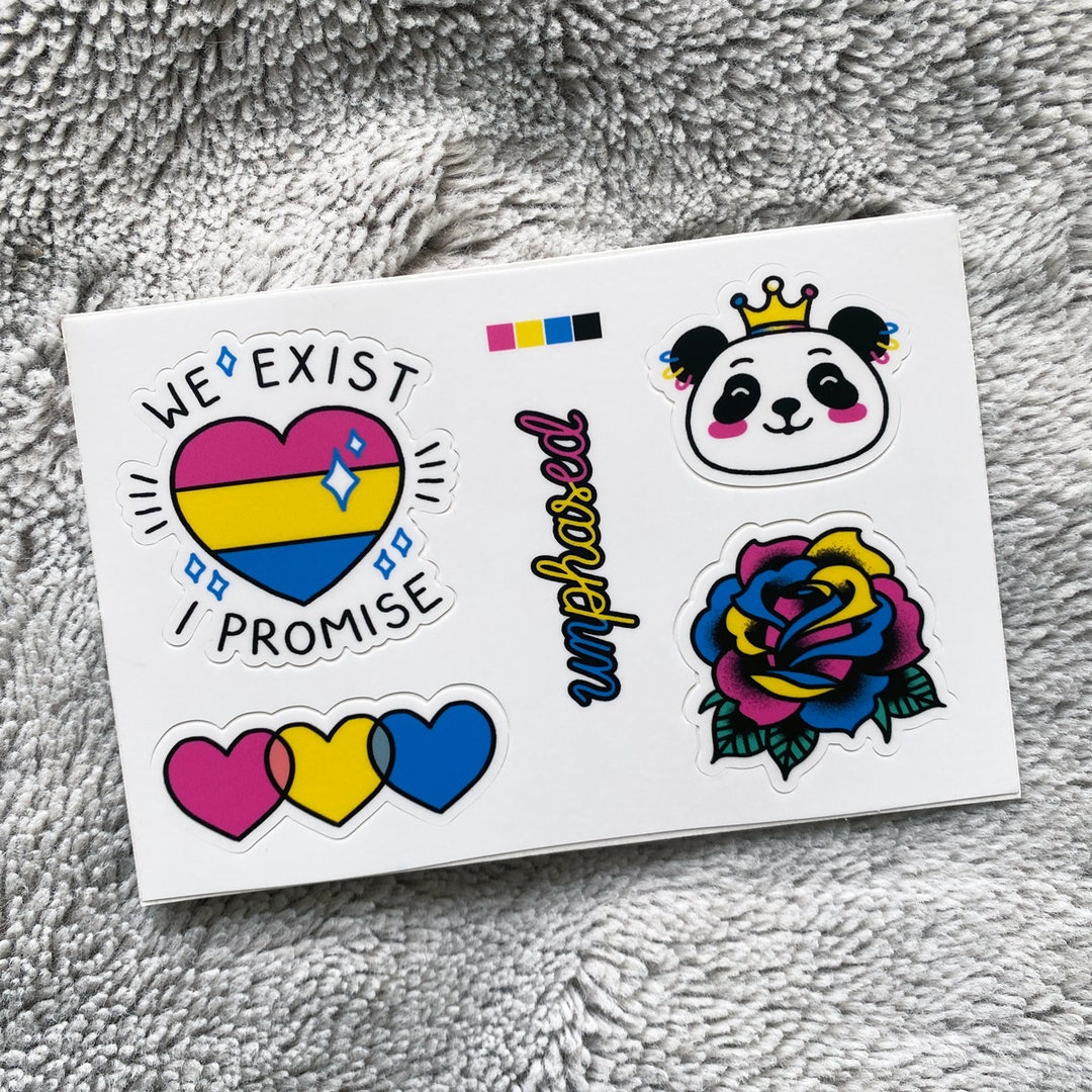 Pan Pride Sticker Sheet - Etsy