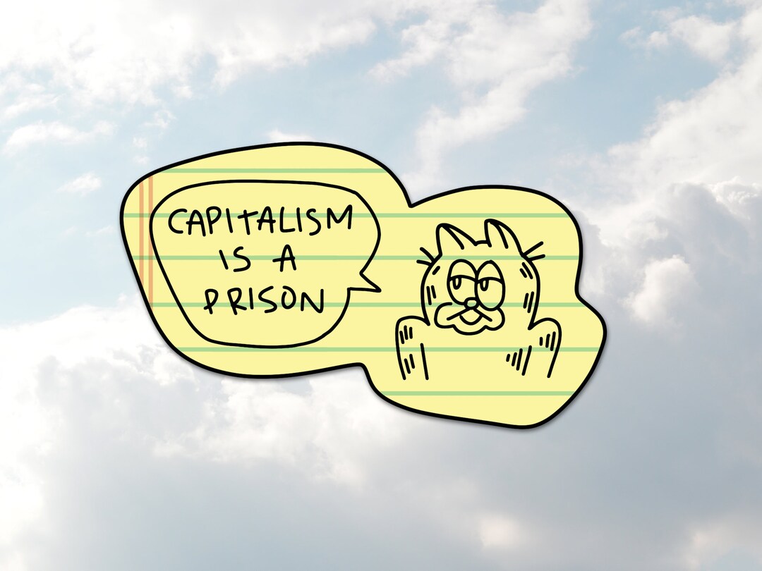 Capitalism is a Prison Sticker - Etsy