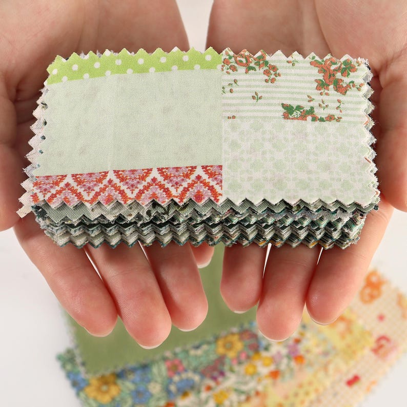 170 Pieces Fabric Scraps - Cotton Fabric Scraps, 3 Colors Fabric, Small ...