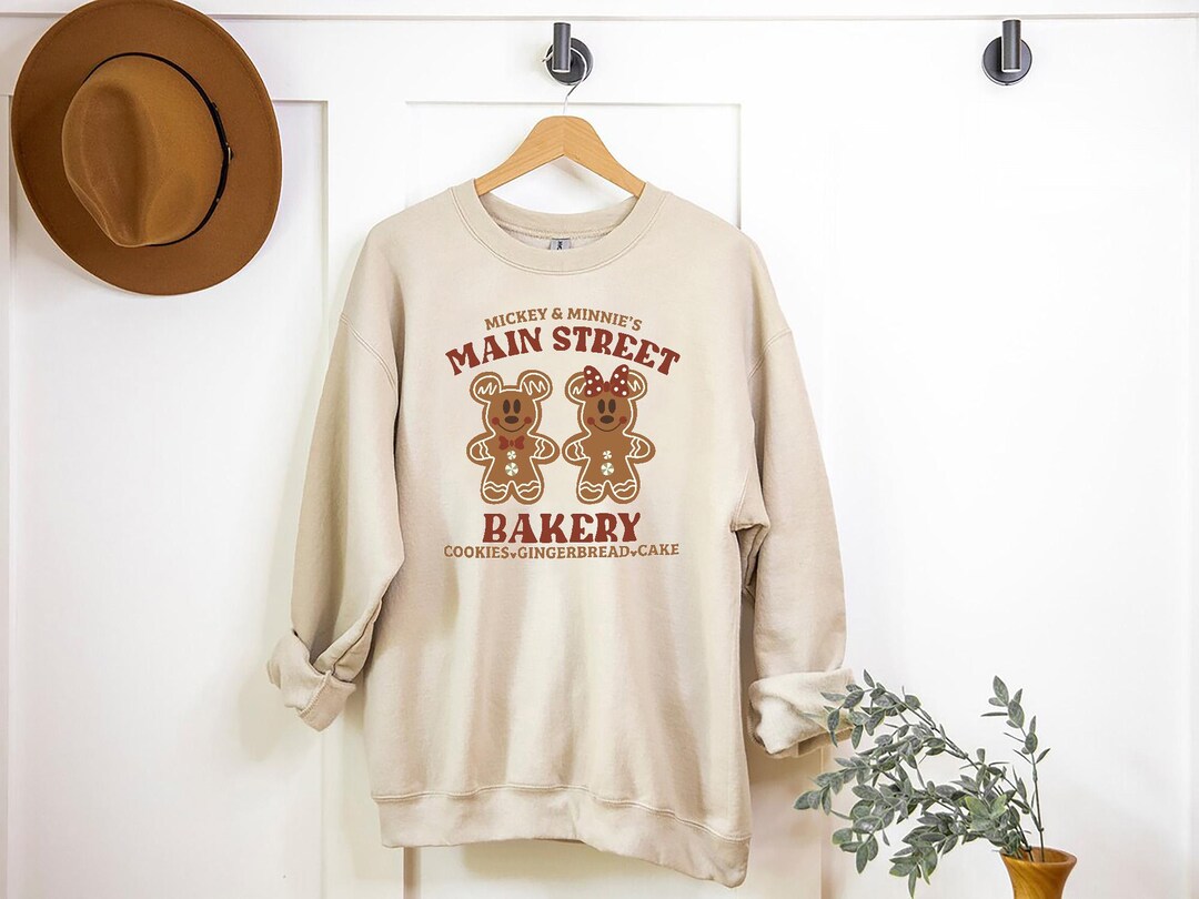 Mickey & Minnie's Main Street Sweatshirt, Retro Disney Christmas Shirt ...