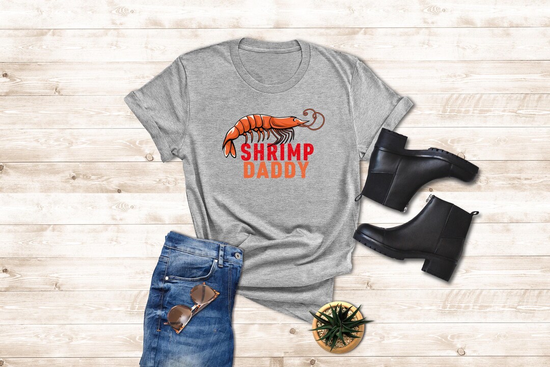 Shrimp Daddy Shirt, Dad Shrimp T-shirt, Family Shrimp Tee, Shrimp Lover ...