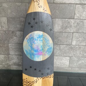 Custom Hand Painted Paddle - Colorful Abstract Wall Art, Boho Decor for ...