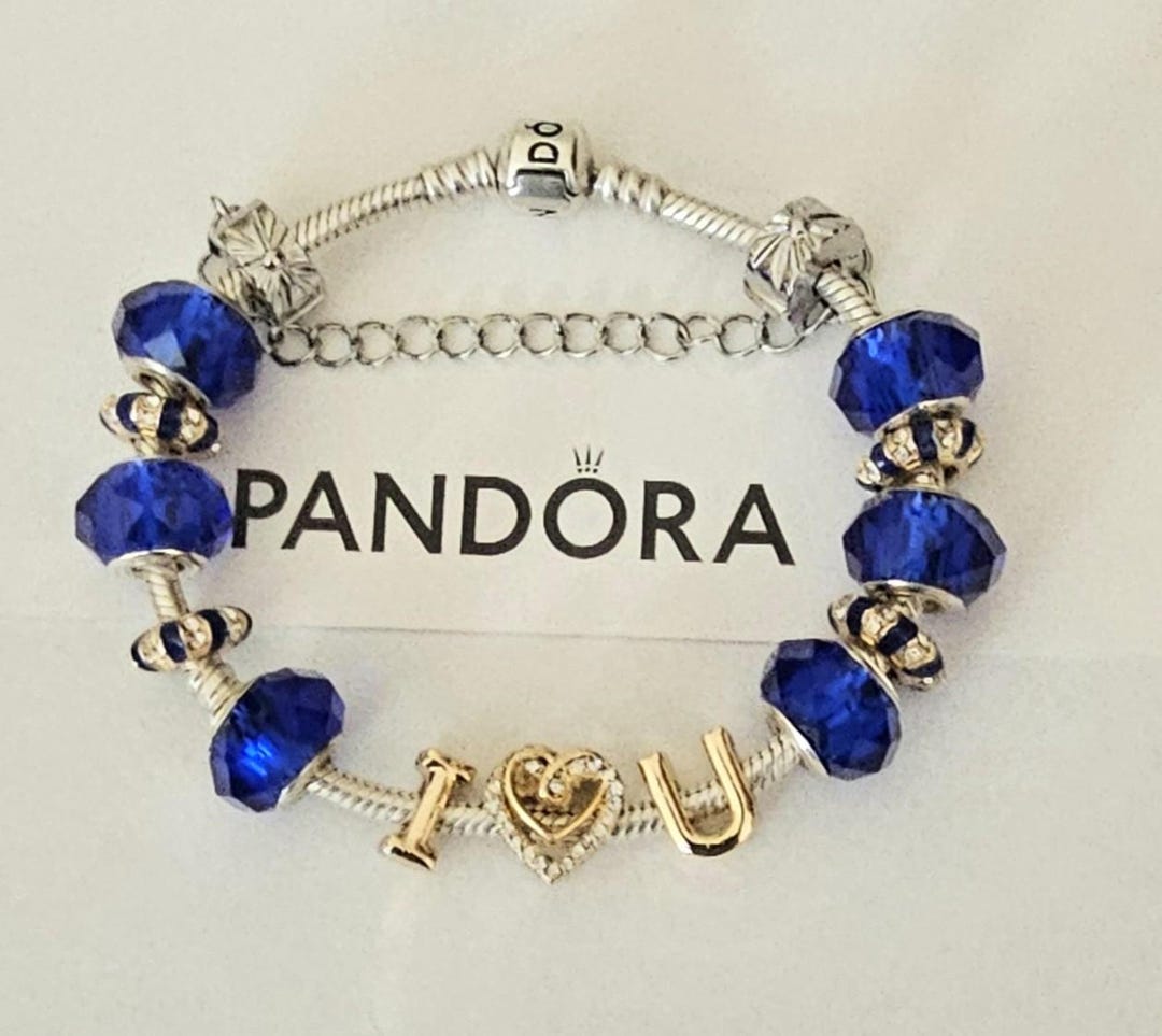 I Love (heart) U - Authentic Pandora Bracelet W/receipt - Etsy