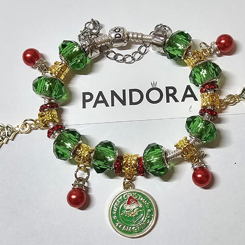 Grinch Pandora Charm - Etsy