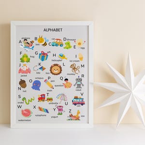 ABC Flashcards for Kids – Printable Alphabet Learning Cards With Cute ...