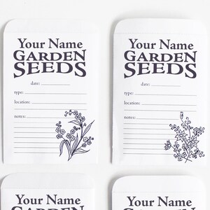 Printable Custom Garden Seed Saver Packages. Easy to Download and Print ...