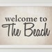 Printable Wall Decor and SVG File. Welcome to the Beach. - Etsy